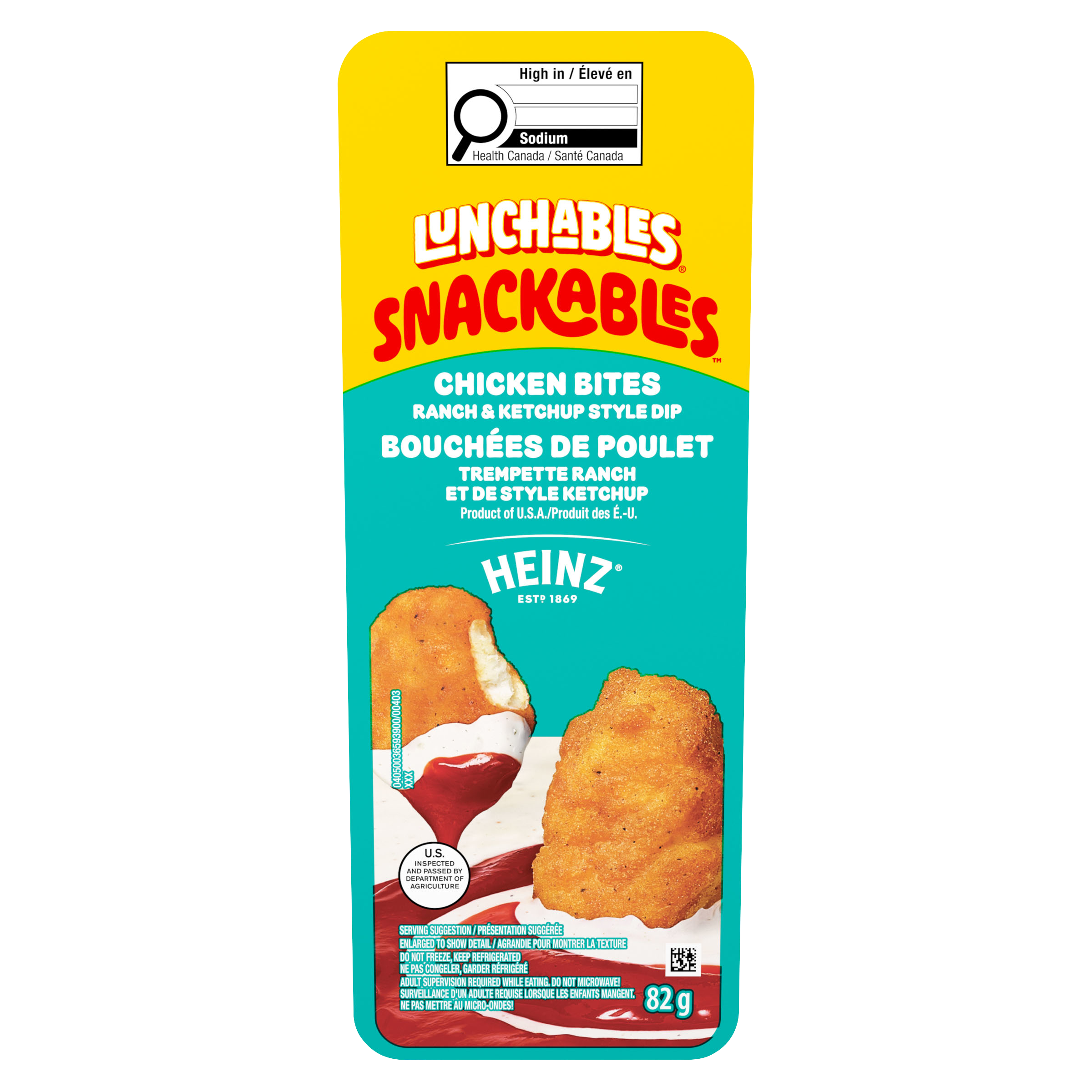Snackables Chicken Bites, Ranch & Ketchup Style Dip | LUNCHABLES ...