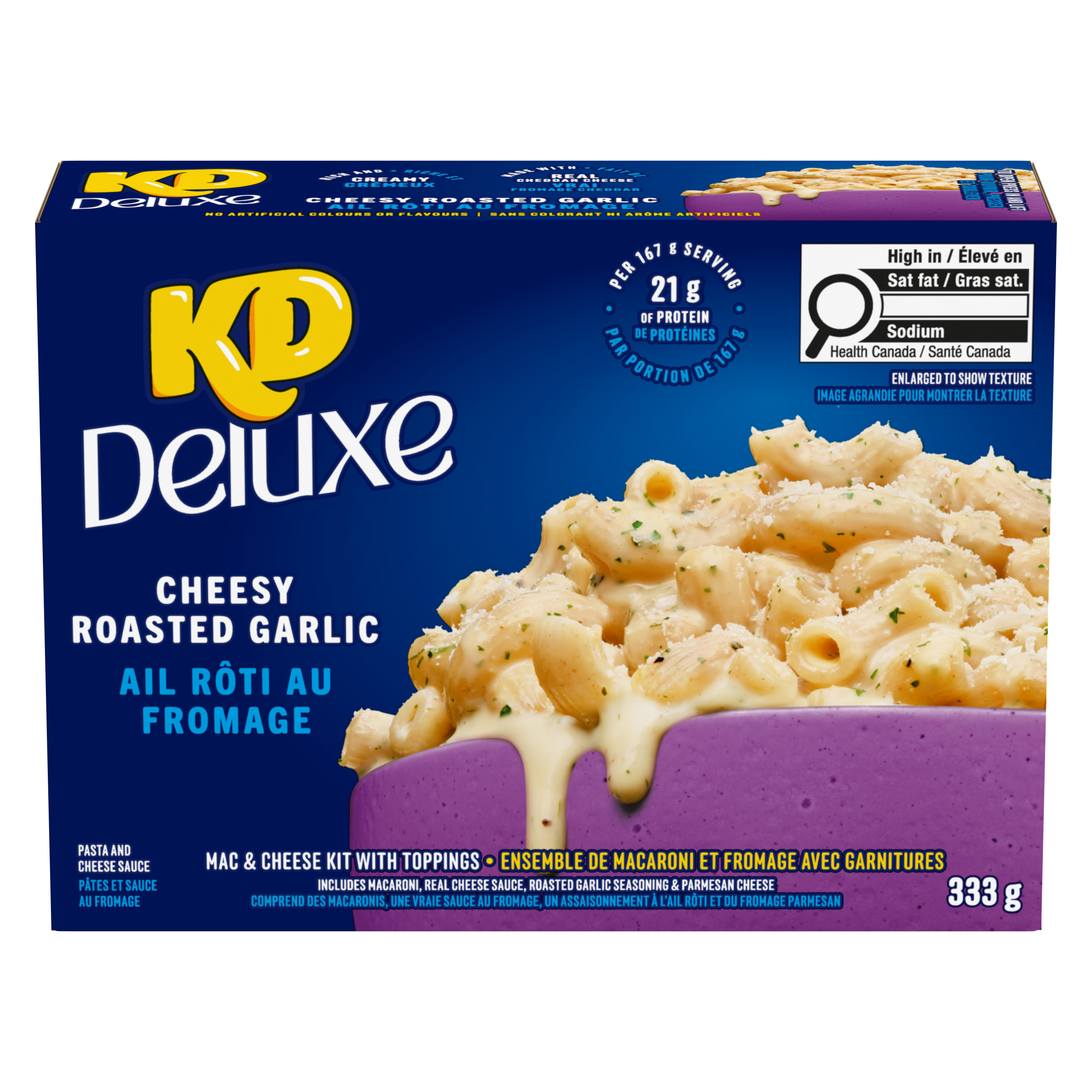 Kit de macaronis au fromage et à l'ail rôti avec garnitures Deluxe ...