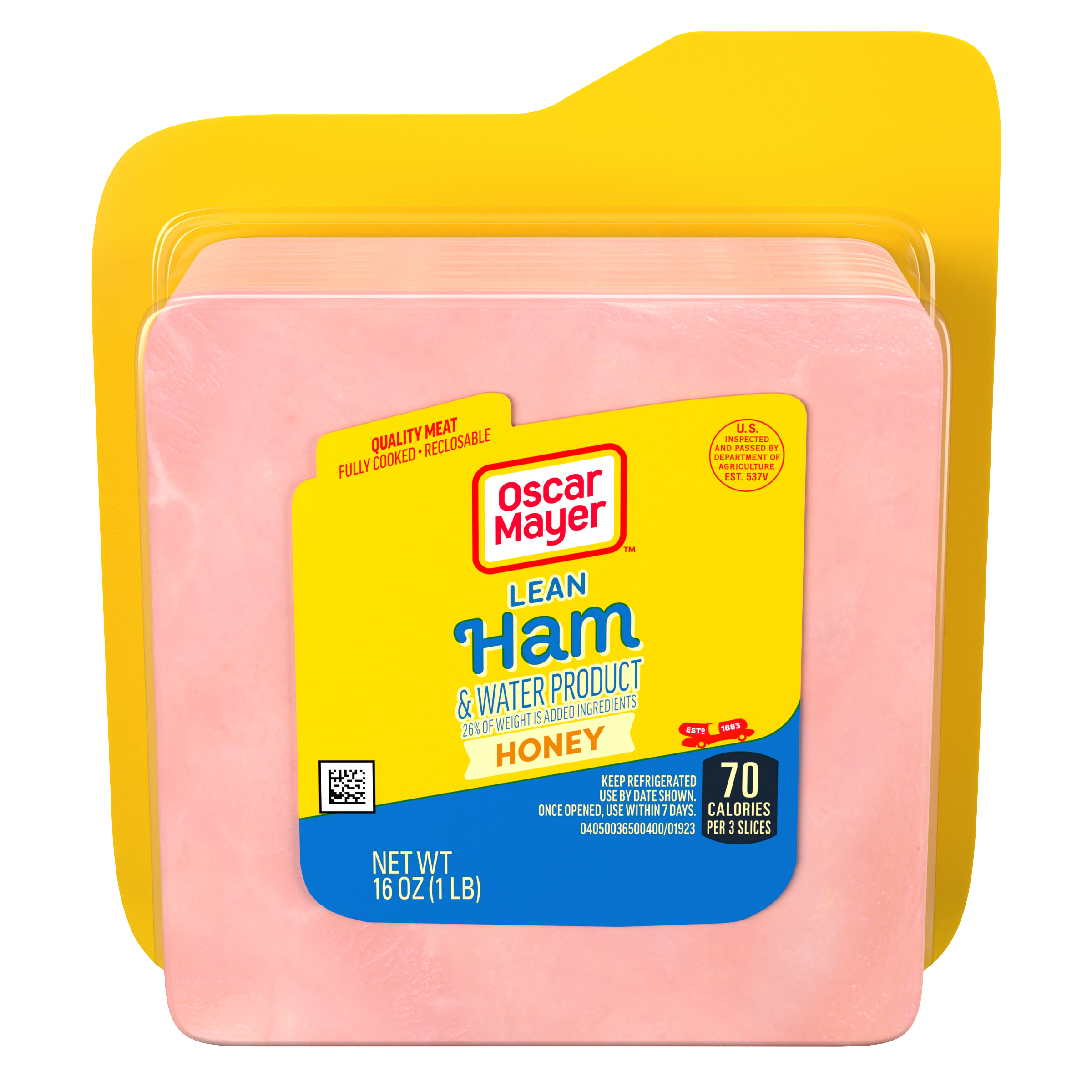 Lean Honey Ham Sliced Lunch Meat with Added Water | Oscar Mayer