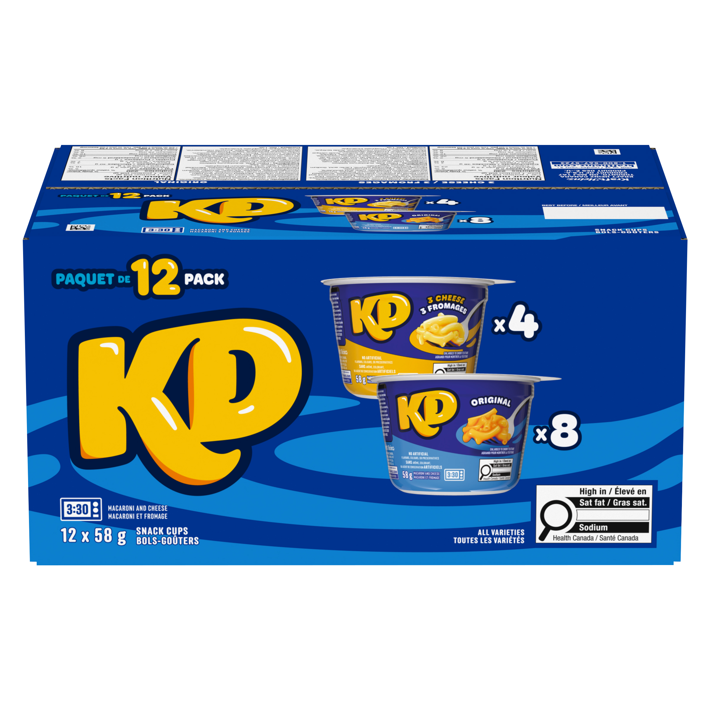 Kd Three Cheese And Original Macaroni & Cheese Snack Cups | KRAFT ...