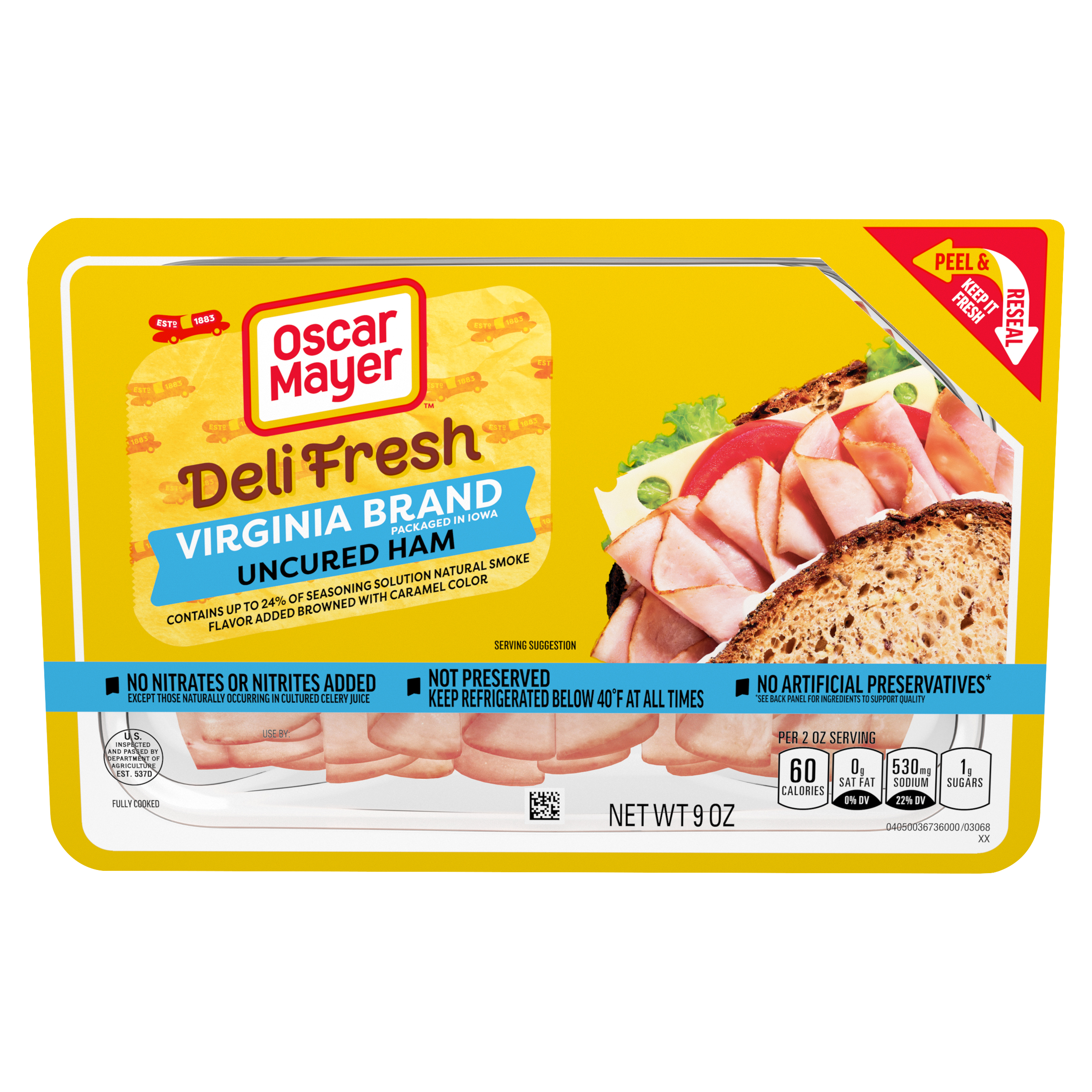Deli Fresh Virginia Brand Uncured Ham | Oscar Mayer