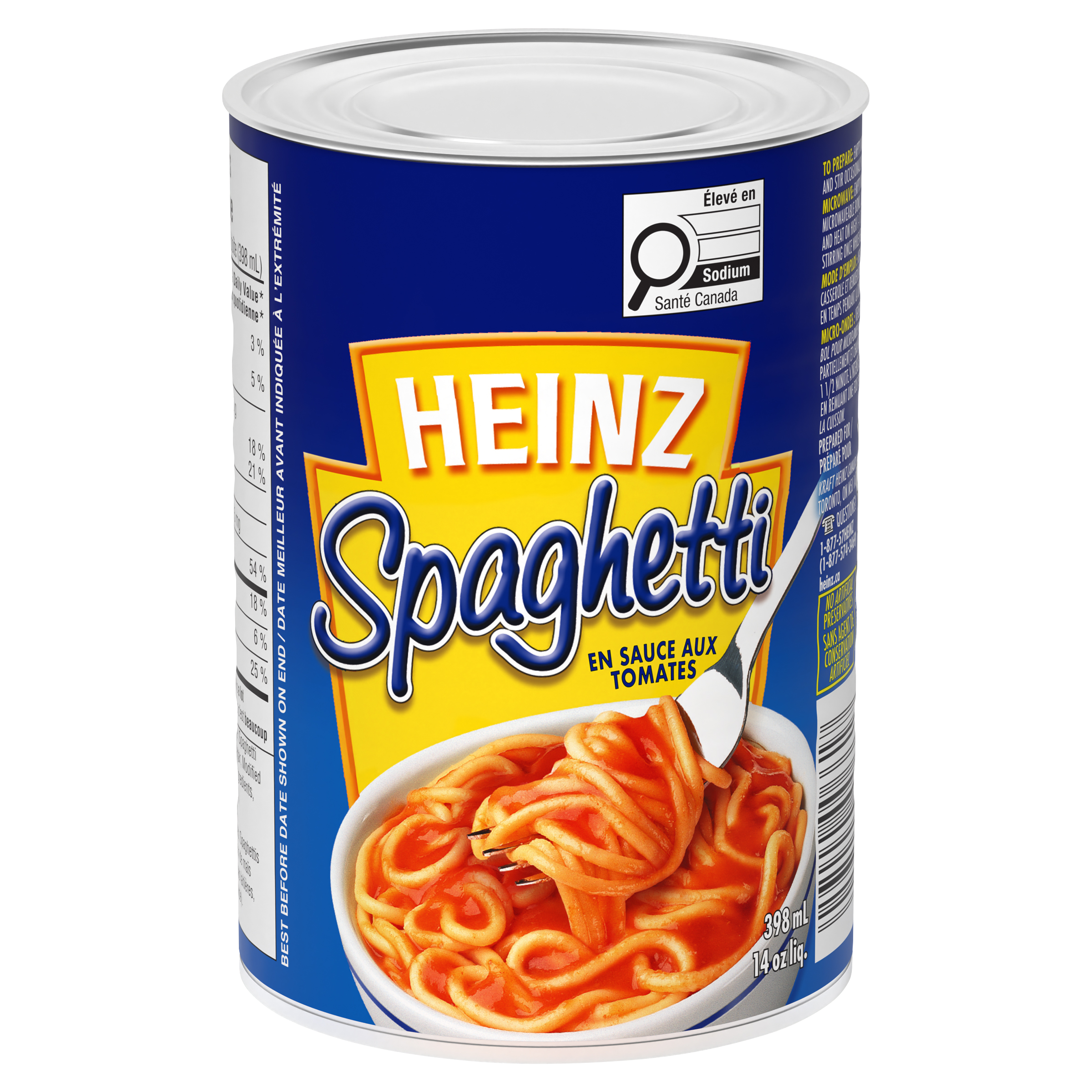 Spaghetti en sauce aux tomates avec fromage | HEINZ | Canada | Produits ...